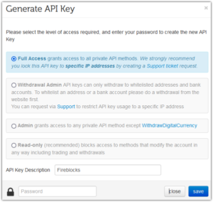 How to generate an API key for Fireblocks on Independent Reserve | Independent Reserve
