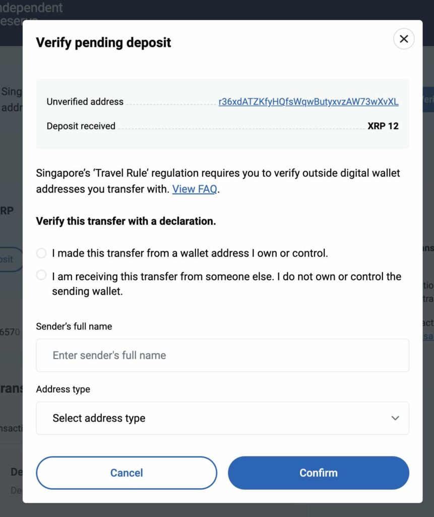 How to deposit & withdraw crypto using an external crypto wallet